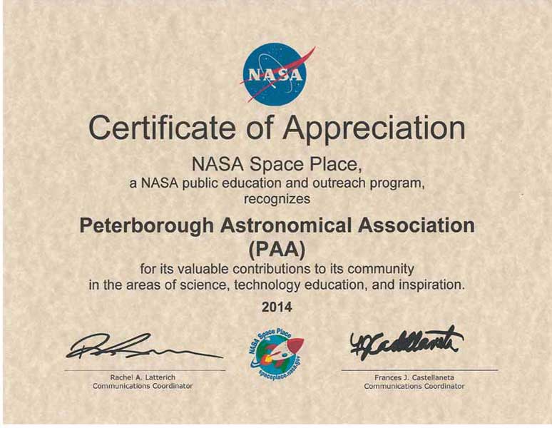 Peterborough Astronomical Association
