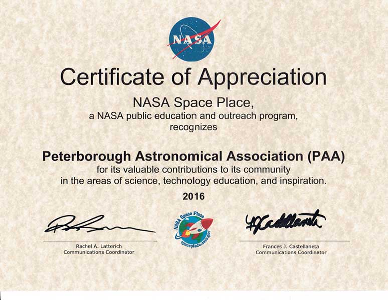 Peterborough Astronomical Association